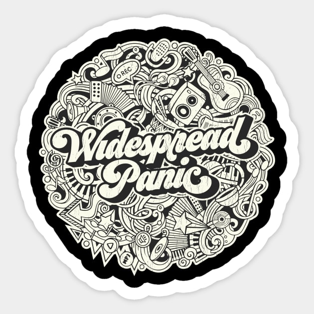 Widespread Panic Circle - Widespread Panic - Sticker | TeePublic